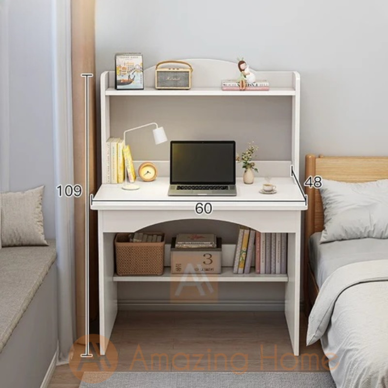 Enkel Basic 60cm White Study Table Study Desk – AmazingHome.my