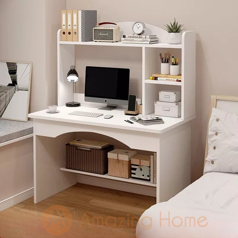 Enkel Basic 100cm White Study Table Study Desk – AmazingHome.my