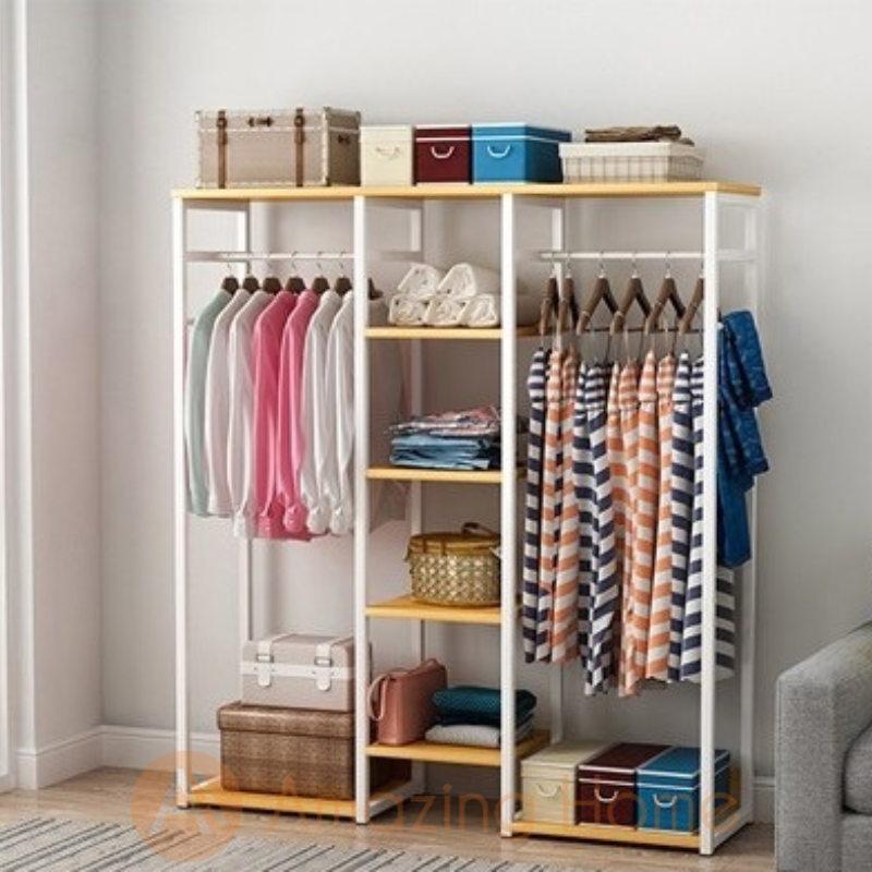 Taya Multipurpose Wardrobe Clothes Storage Rack Large – AmazingHome.my