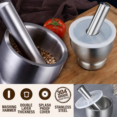 Amazing Home Stainless Steel Mortar and Pestle – AmazingHome.my