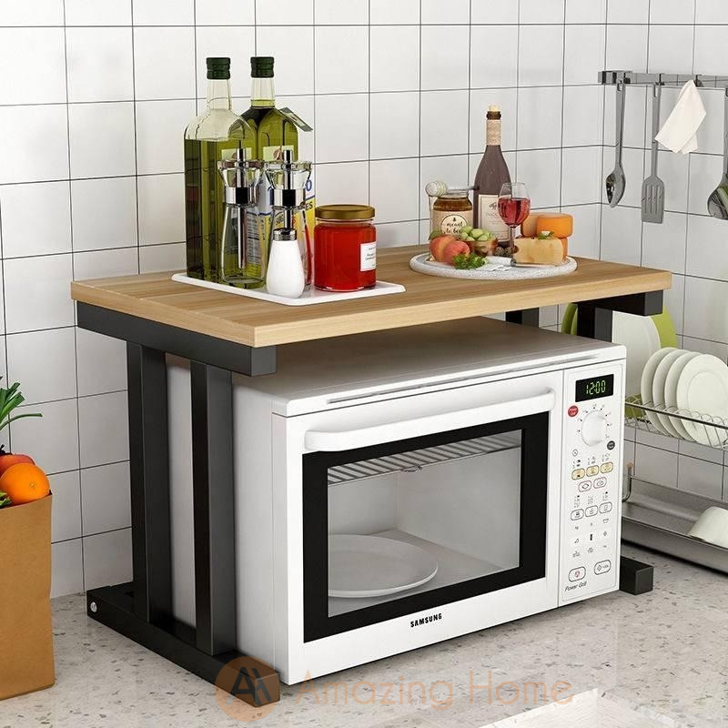 Kiwi H Shape Kitchen Rack Shelf Organizer Maple – AmazingHome.my